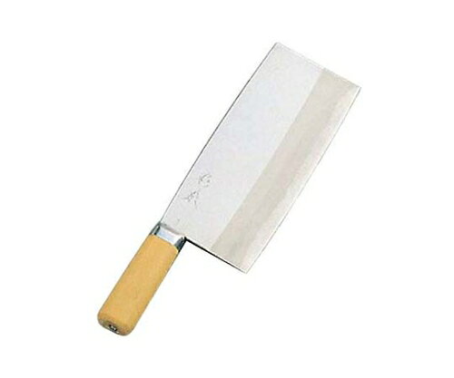 ●やわらかいものを切る。肉・野菜用●外寸（mm）：95×325、柄長／110●重量：380g●板厚厚み：背：2.9●材質1：白紙2号(高炭素鋼割込鍛造品)●刃渡り：22cm