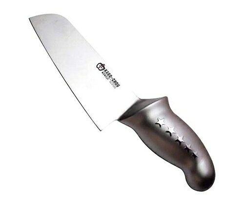 ●かぼちゃ切りの強い味方。●力が入りやすいエッグシェルグリップ。●前すべり防止のつば付き。●両刃●外寸（mm）：255●重量：175g●板厚厚み：背：2.0●材質1：モリブデンバナジウム+軟質ステンレス●洗浄機：○●刃渡り：14cm