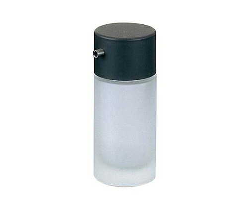 ●外寸（mm）：52×φ47×H111●容量：100ml●材質1：ガラス●材質2：フロスト加工●材質3：抗菌18-8ステンレス