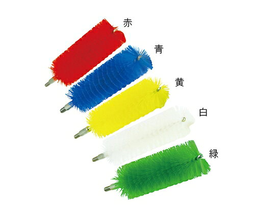 ●器具洗浄向け。●頑丈で、異物混入の危険性を軽減。●すぐれた衛生性を持ちます。●ヘッドの交換が可能なのでランニングコストの軽減が図れます。●色：白●全長：120mm×φ40mm●材質：芯線／ステンレス、毛／ポリエステル