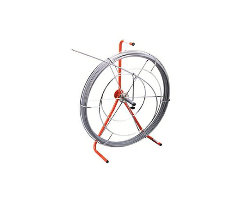 ●下水管や電線管路など、あらゆるパイプの清掃用通管セット●通りやすく使いやすい●直進性抜群でさびないグラスファイバーロッド●引っ掛け金具と、らせん状金具をセット●線径：7mmφ●フレーム質量：4.2kg●ライン長さ：30m