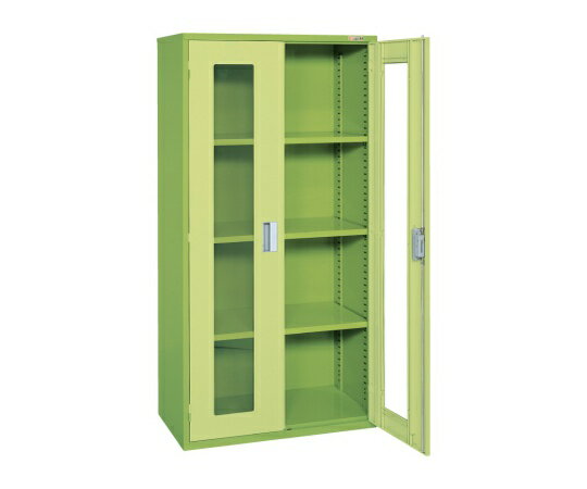 ●セット内容(付属品)：棚板3枚付(30mm調整可能)KU-3B、KU-3BGY●サイズ：900×450×1760mm●内寸：805×425×1665mm●色：サカエグリーン●質量：66kg●コード番号：143651