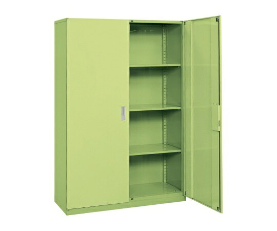 ●付属品・セット内容：棚板3枚付、カギ付●サイズ：1200×450×1760mm●質量：85kg●本体カラー：グリーン●コード番号：143722