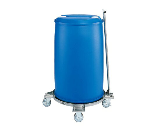 ●クイックターン方式●ドラム缶：200L用●プラスチックドラムは別売です。●取手長さ：1000mm●外形寸法：813mm●実用新案登録：第3021013号●サイズ：φ610×170mm●質量：9.5kg●材質：SUS304：2B仕上げ●キャ...