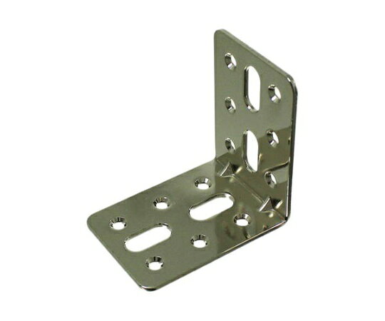 ●かわいいカラーの取付金具。●日曜大工・家具転倒防止に。●サイズ：2×45×62×62mm●形状：L字●材質：スチール●表面加工：ニッケルメッキ●コード番号：00169013