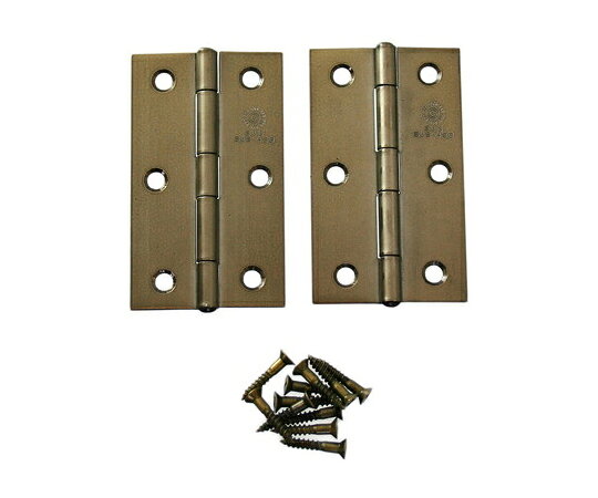 ●開き戸の開閉軸に用いる金物です。●家具・建具の開き扉用丁番●材質：ステンレス●カラー：アンバー●サイズ：64mm●入数：2●コード番号：00017528