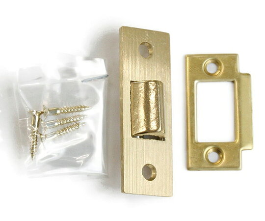 ●開き戸を固定する空締り用金具です。●家具・タンスの補修交換部品●開き戸の固定。●施錠を必要としない戸を自然に開かにように固定します。●材質：真鍮●サイズ：中●コード番号：00017622