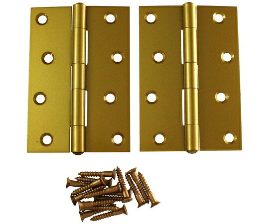 ●開き戸の開閉軸に用いる金物です。●家具・建具の開き扉用丁番●カラー：ゴールド●サイズ：102mm●入数：2●コード番号：00026029