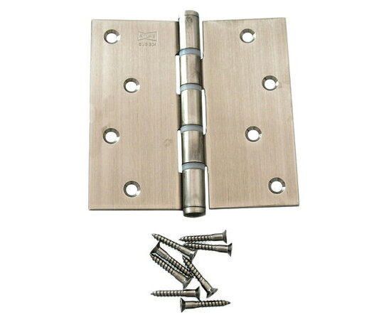 ●蝶番の開き角度が90度のときに軸を抜くことができます。●家具・建具の開き扉用丁番。●蝶番の開き角度が90度のときに軸を抜くことができます。●材質：ステンレス●サイズ：102×102mm●仕上：ヘアライン●コード番号：00026044
