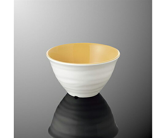 ●内側グレーズの華やかな飯碗●色：白／アンバーC●容量：300mL●径：113mm●高さ：64mm
