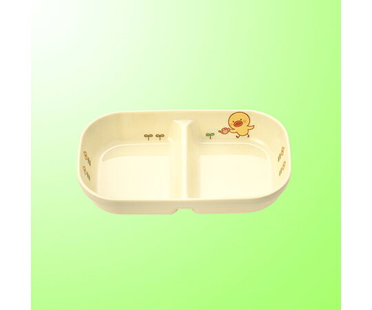 ●アレルギー食対応用に3色展開した充実のシリーズ。●色：ひよこぐみ●径：107mm●高さ：32mm