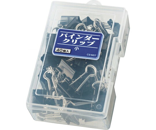 ●製品寸法　その他：幅19mm●バインダークリップ・（小）40個入●ケース寸法：W70×D106×H38mm●コード番号：89256