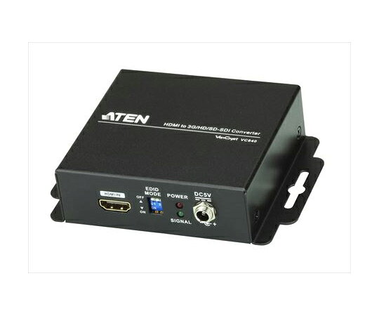 ●VC840は、HDMI信号を3G/HD/SD-SDI信号にリアルタイムで変換するプロフェッショナル向けのコンバーターです。●SDI信号とHDMI信号の変換はデジタルで行われ、オーディオ/ビデオ信号両方の減衰がほとんどありません。●SDI信...