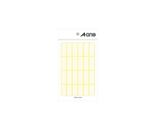 ●自由に書き込める白無地の手書き用ラベルです。●24面　15シート（360片）●一片サイズ：12mm×33mm