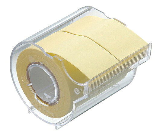 ●裏面が全面粘着のロール状の付箋。●サイズ：25mm×10m●色：黄色●再生紙●入数：1個（2巻入）