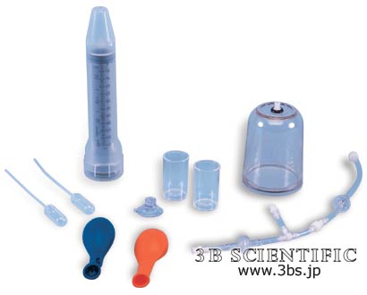 このセットで以下のような真空に関するさまざまな実験を行うことができます。 排気された空気量と密度の測定 風船と吸盤への空気圧の影響 減圧時における沸点の低下 （空気量と密度の実験には最小目盛り0.01g精度の電子天秤が別途必要です。） 寸法...