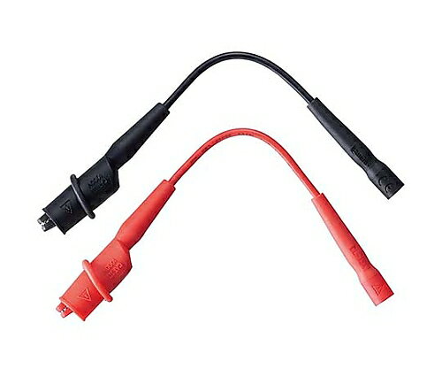 ●テスタ用ワニ口クリップアダプタ■仕様●赤、黒ワニ口アダプタ1セット●安全規格：IEC61010CAT.1000V●全長：約0.2m●根元：φ2mmのテストリードピン先に適合
