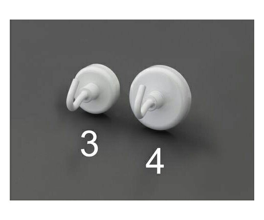 ●多目的に使用できます。■仕様●材質：フェライト磁石（セラミック磁石）、スチール●サイズ：φ25×8mm●耐荷重：4kg●口幅：8mm●入数：2個●白エナメルコーティング仕上げ●錆びにくく、磁力の低下が極めて少ないフェライト磁石使用