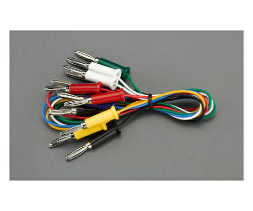 ■仕様●絶縁耐圧：AC2000V1分以上●リード線：0.3mm2●全長：500mm●バナナプラグ両端付●赤、黒、緑、黄、白、青、各色1本・計6本入●コード番号：EA940DT-81