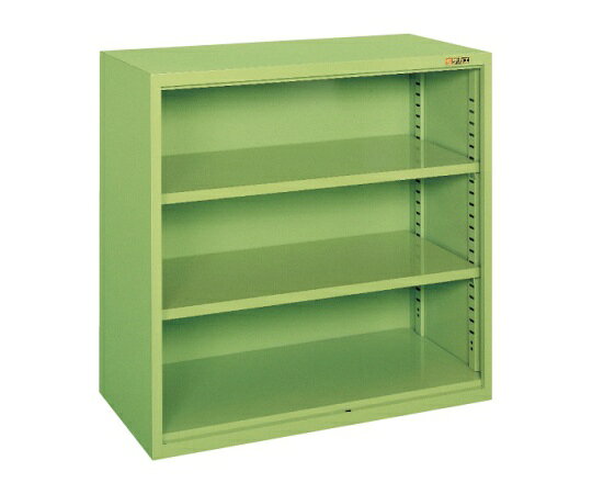 ●セット内容(付属品)：棚板2枚付(30mm調整可能)KU-3B●サイズ：900×450×880mm●内寸：850×427×785mm●色：サカエグリーン●質量：30kg●コード番号：143601