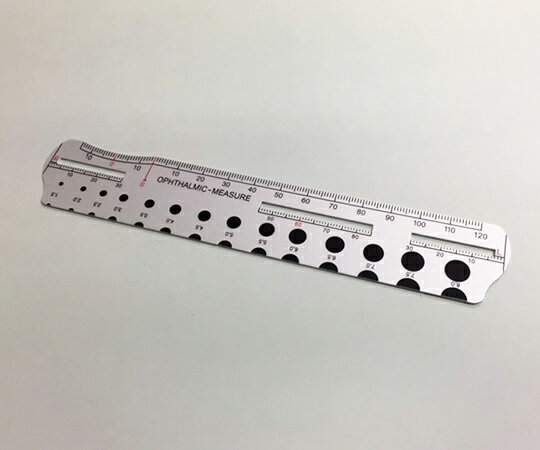 ●専用スケールで測りやすいシンプルな瞳孔計●材質：アルミニウム●重量：15g●定規：0〜120mm