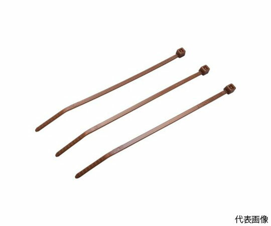 ●幅広く使用できる汎用性の高い標準タイプのナイロン結束バンドです。●色分け、識別に最適です。●ケーブルなどの結束。●色：茶●幅（mm）：4.8●長さ（mm）：188●厚さ（mm）：1.3●最大結束径（mm）：48●引張強度（N）：222●最...