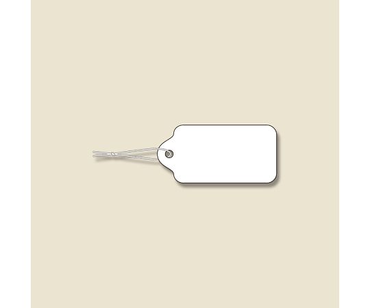 ●汎用性の高い白無地です。 こちらは白い糸付きです。●サイズ：15×30mm●入り数：1000枚/箱