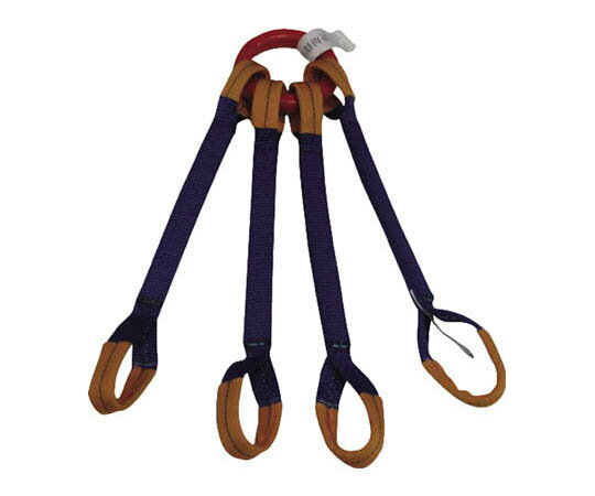 ●リング・フックを付けて用途拡大できます。●玉掛け用具●※角張った吊り荷は補強筒を使用、100℃以下で使用、強酸等化学薬品は使用禁止です。●最大使用荷重(t)：3.0●全長(m)：2.0●4本吊り上部リング下部アイ●使用スリングシグナル3等...