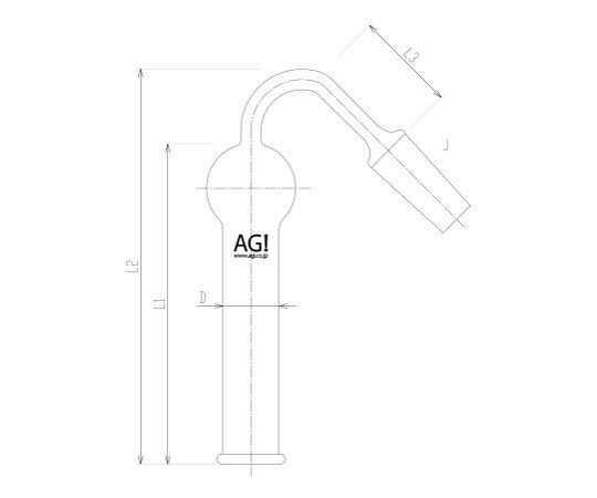 ●塩化カルシウムなどの乾燥剤を入れて、サンプルの吸湿防止に利用します。●L寸法は目安寸法です。●J：15/25●L1：110●L2：130●L3：40●D(内径)(φ)：15
