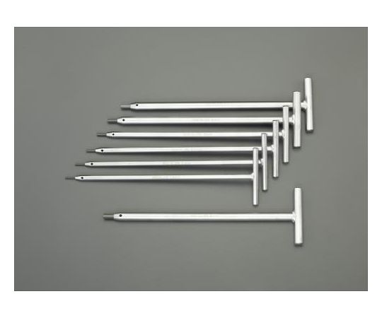●ESCOオリジナル！　ビット交換式　T型六角レンチ軸長250mmのロングタイプ。●太軸仕様で六角先端までしっかりトルクが掛かります。●先端の六角ビットは交換式●ESCOオリジナル！　ビット交換式　T型六角レンチ●軸長250mmのロングタイ...