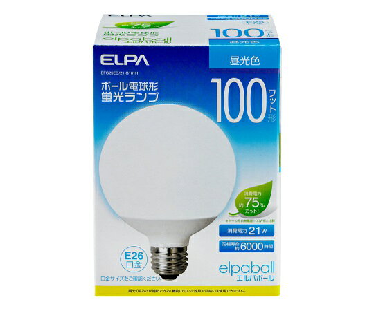 ●定格寿命 約6000時間の長寿命 ※白熱電球100W形比●電気代 約75%カット! ※白熱電球100W形比■仕様●交流電源：100V 50/60Hz共用●サイズ：全長128X外径95(mm)●質量：150g●定格消費電力：21W●定格入力...