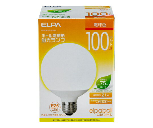 ●定格寿命 約6000時間の長寿命 ※白熱電球40W形比●電気代 約75%カット! ※白熱電球40W形比■仕様●交流電源：100V 50/60Hz共用●サイズ：全長128X外径95(mm)●質量：150g●定格消費電力：21W●定格入力電流...