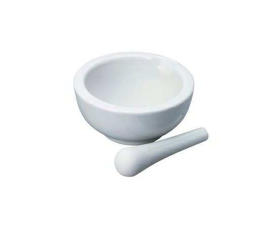 ●実験などの定番品、棒付の乳鉢です。■仕様●呼称（mm）：φ120●最大外径（mm）：132●高さ（mm）：61