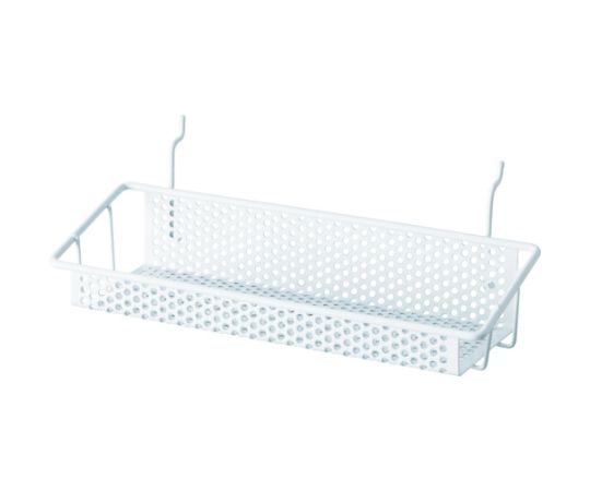 ●壁面の空間を使用し、工具の分類や収納ができます。●工具の収納・分類に。■仕様●色：白●長さ（mm）：96（90）●品名：カゴ網●幅（mm）：236●奥行（mm）：96（90）●高さ（mm）：67●パンチングボードパーツ●材質／仕上：鉄　粉...