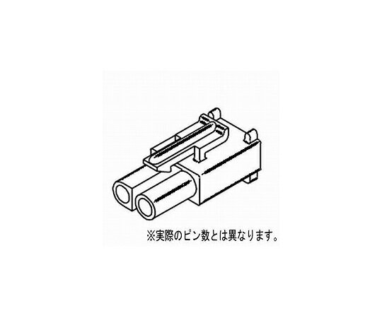 ■仕様●定格電圧：250V●ピッチ：6.7mm●コネクタの形態：リセプタクル●ピン数：2ピン●接続：-●適合電線：-●使用温度範囲：-40℃〜+105℃●色：白●入数：10個
