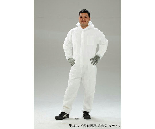 ●優れた通気性●軽度な汚れ作業、粉塵作業、清掃作業の用途にご利用いただきます。また、ソフトで着心地が良く、作業者のストレスを軽減します。■仕様●左胸・右腰後ポケット付、フード・袖口・袖部分ゴム入●材質：ポリプロピレン
