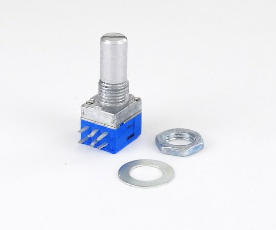 ●こちらのシリーズは軸径φ6mm、2連可変抵抗器です。イメージ写真は同じでも軸の長さに違いがあることがあるので仕様（数値）を確認してください。可変抵抗器は軸の回転角と抵抗の変化の関係に種類があり、通常はAカーブと、Bカーブ、まれにCカーブの...