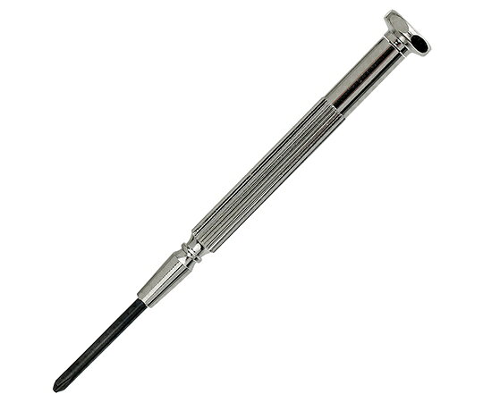 ●時計、カメラ、メガネなどに使用される精密小ネジ用。●ローレット加工により操作性が向上。■仕様●先端サイズ：+No.00●全長：90mm●軸径：2.0mm●重量：9g●材質：軸/鋼、ケース/プラスチック