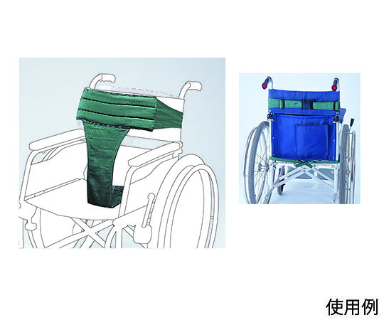 ●車いすでの座位の保持、ずれ落ちを防止する安全ベルト。●フィット感のよいベルトが座位をサポート。●材質：ナイロン100％（ツイル）●ウエストベルト長さ：97〜130cm●カラー：グリーン●洗濯：洗濯〇、脱水〇、乾燥機×