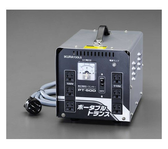 ●容量：5kVA●入力電圧：AC200V●出力電圧：AC100V、AC115V●出力コンセント数：100V・115V×各3個●使用場所：屋内用●入力ケーブル：3心(3.5mm2)×2m●本体サイズ：205(W)×305(D)×225(H)m...