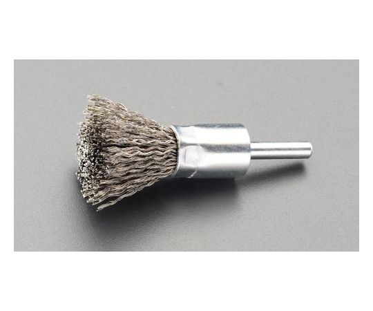 ●軸径：6.0mm●線径：0.27mm●最大回転数：6000rpm●外径：10mm●毛丈：25mm●材質：ステンレス