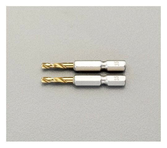 ●材質：HSS（チタニウムコーティング）●インパクト使用可●サイズ：6.0mm●全長：65mm●刃長：33mm●六角シャンク：6.35mm●有効長：33mm●入数：2本入り●全長（mm）：65●取付部寸法：13mm
