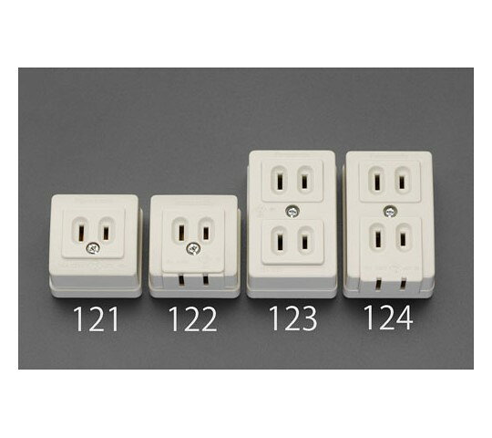 ●定格容量：15A125V●差込口：1個●角型コンセント(送り端子付)●サイズ：48×48×30(D)mm●適用電線：直径1.6mm、直径2mm●巻線端子式●コード品番：EA940CG-121