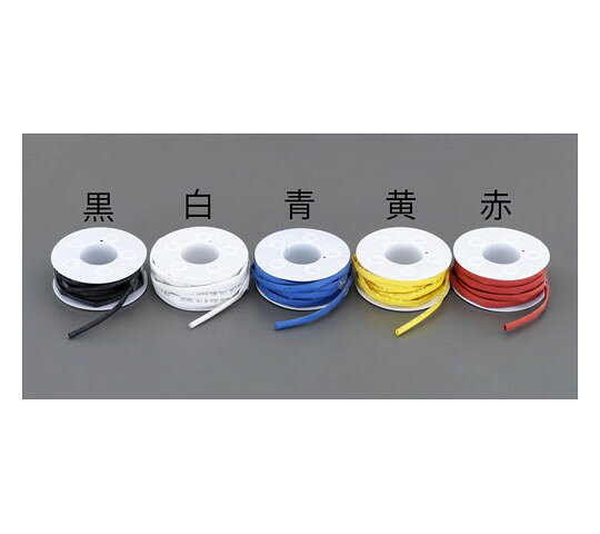 ●材質：ポリオレフィン●110℃の加熱で50％収縮（直径）します。●全長：5m●収縮前内径：直径8mm●収縮後内径：直径4mm●耐電圧：600V●色：黒●電子機器・家電・自動車内に使用されるケーブル接続部や端子の保護・絶縁に●RoHS対応品...