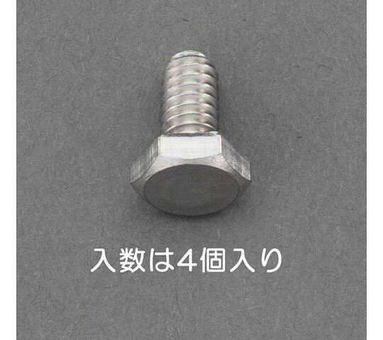 ●サイズ：W3/8"×30mm●頭対辺：17mm●材質：ステンレス●並目ねじ●全ねじ●入数：4個