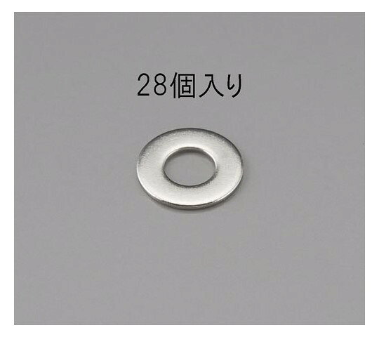 ●材質：ステンレス（SUS304）●呼径：M4●内径×外径×厚み：4×10×0.8mm●入数：28個●コード品番：EA949LX-204