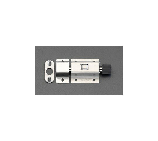●材質：SUS304（ヘアライン仕上）、軟鋼線材（SWRM）（ニッケルメッキ）●ストローク：10.5mm●A：61.4mm●B：34mm●C：40mm●D：18.4mm●重量：60g●ツマミを押して施錠、プッシュボタンで開錠●鉄ニッケルメッ...
