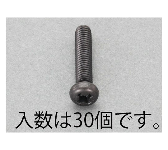 ●材質：ステンレス（SSブラック仕上げ）●並目ねじ●全ねじ●（+）ナベ頭●サイズ：M3×8●入数：30