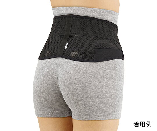 ●衝撃吸収素材「ソルボセイン」が腰をサポートし、長時間快適に使用できます。●位置を変えれば、腰椎用・骨盤用として使用できます。●ウエストサイズ：スリム・S●ウエスト(cm)：55〜70●色：黒●材質：ナイロン・PU（ポリウレタン）・ポリエス...