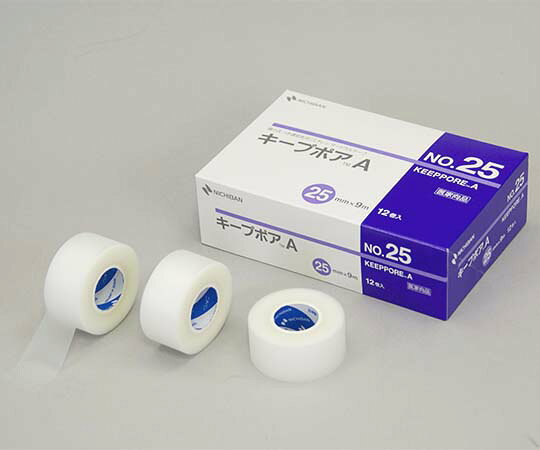 ●ポリエチレンサージカルテープ。●縦横に簡単に切れ、ガーゼ・チューブ固定に最適。●1箱(25mm×9m×12巻)